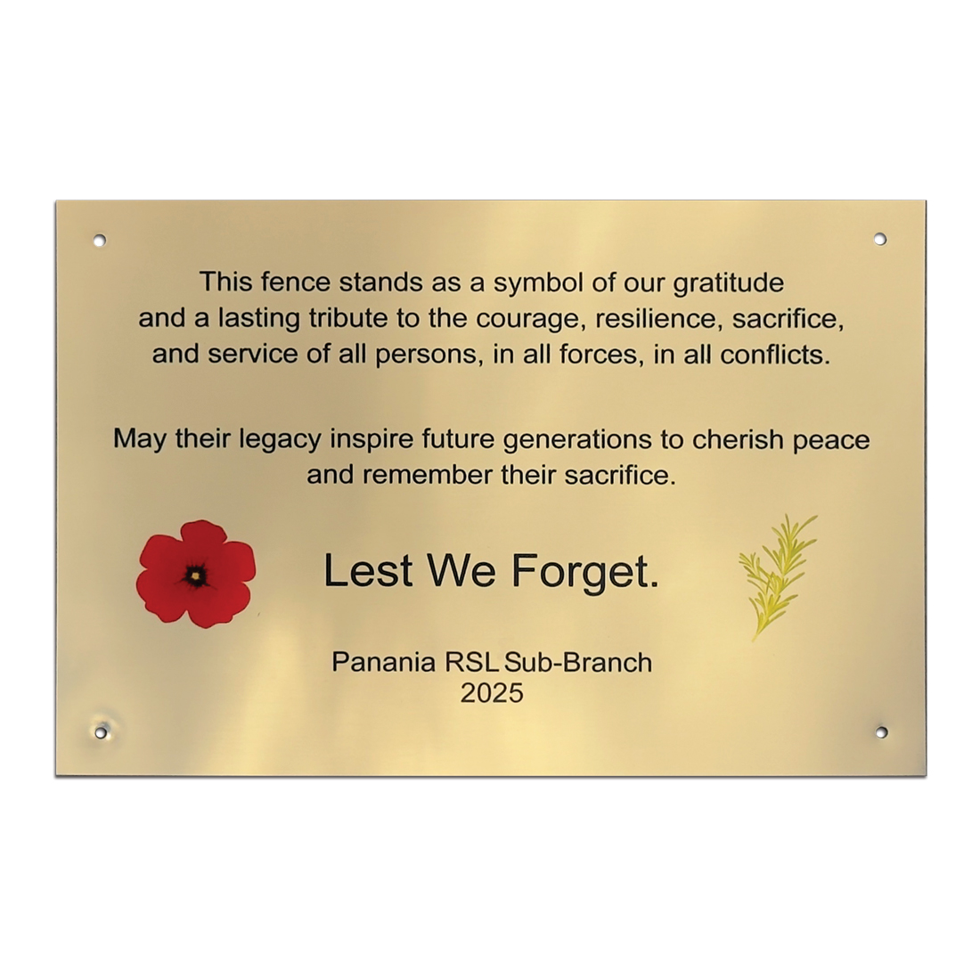 Indoor Full Colour Memorial Plaques | Affordable Personalised Tributes ...